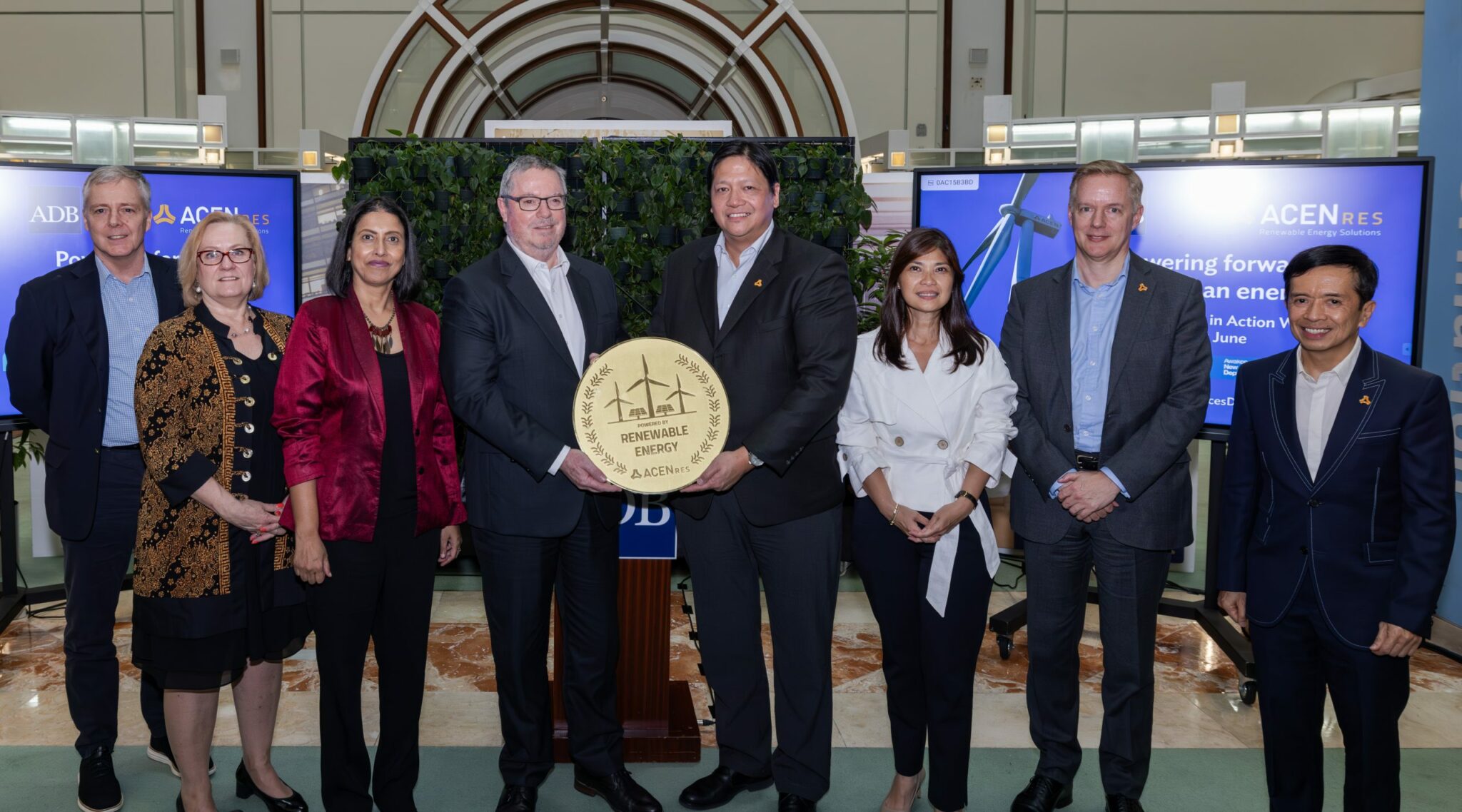 ADB switches to ACEN RES for 100% renewable energy supply - ACEN