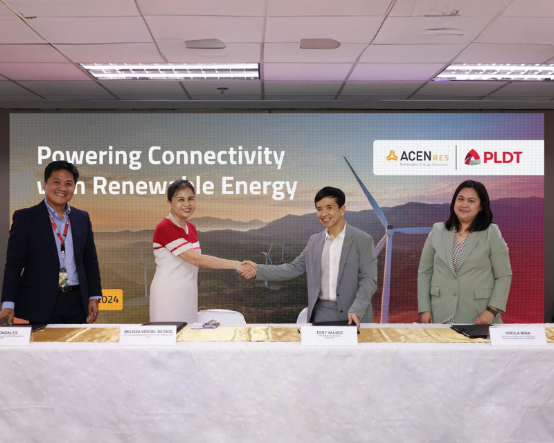 Ayala's ACEN RES to provide 100% RE in 33 PLDT facilities