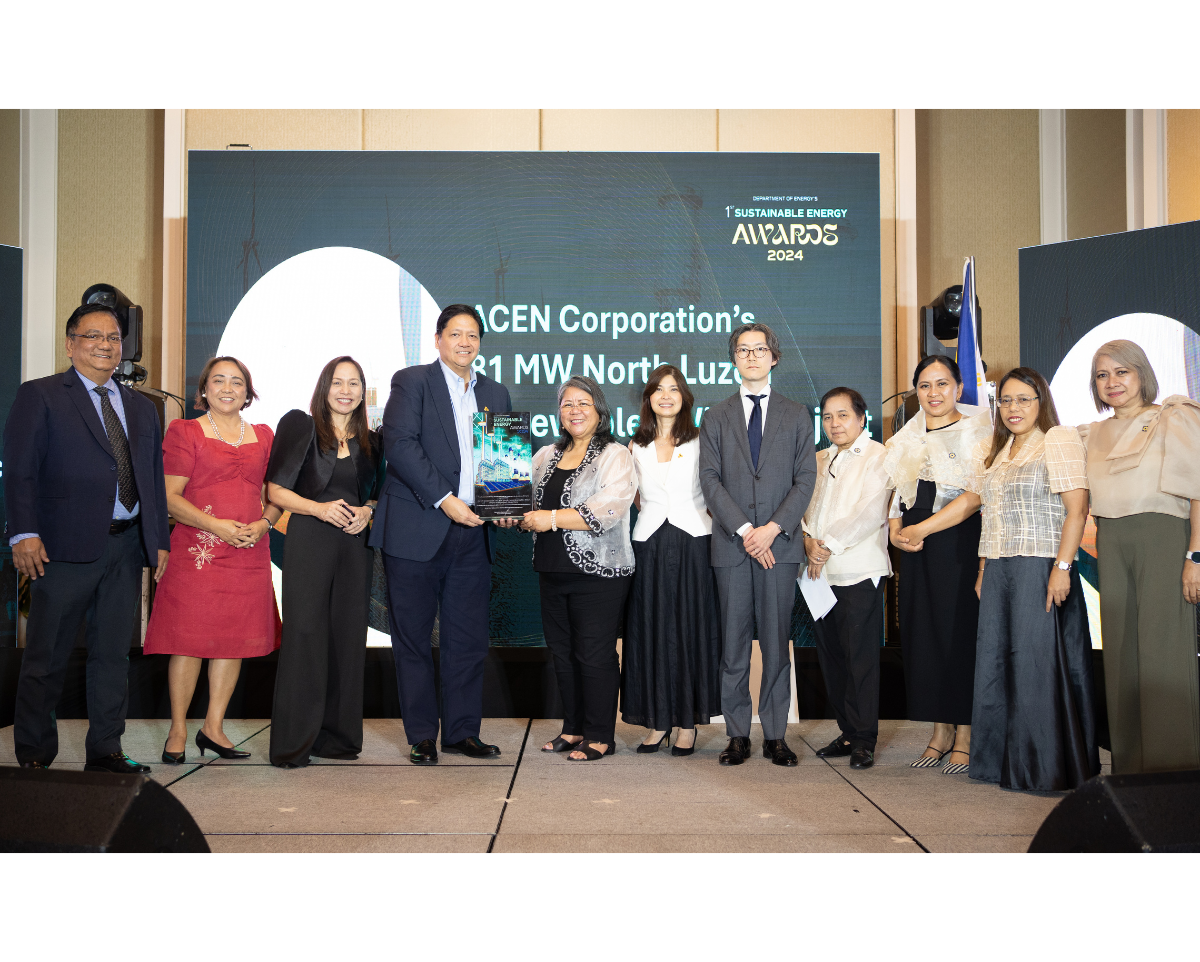 ACEN wins at the inaugural DOE Sustainable Energy Awards - ACEN